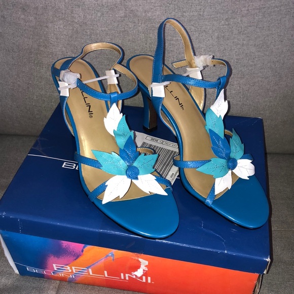 Bellini | Shoes | Nib Deadstock Vintage Bellini Blue Karla Floral ...